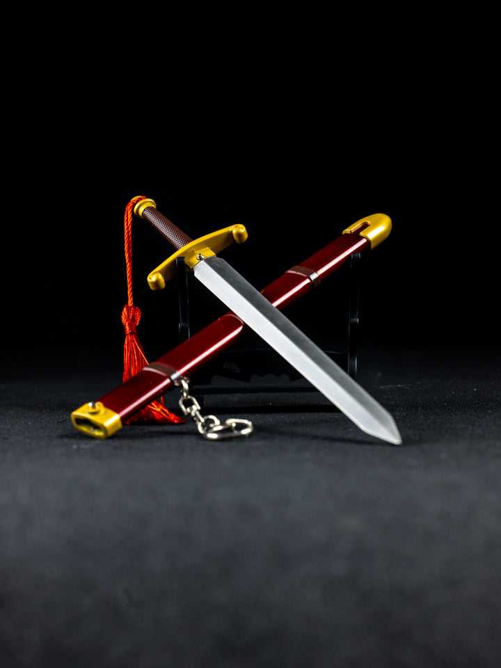 Z-Sword Keychain + Stand – Mini Katana