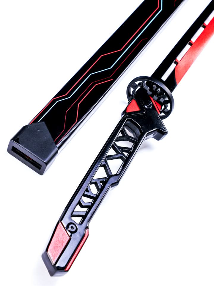 Cyberpunk Neon Katana (Sharp) – Mini Katana