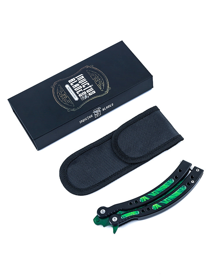 Gamma Doppler Emerald Butterfly Knife – Mini Katana