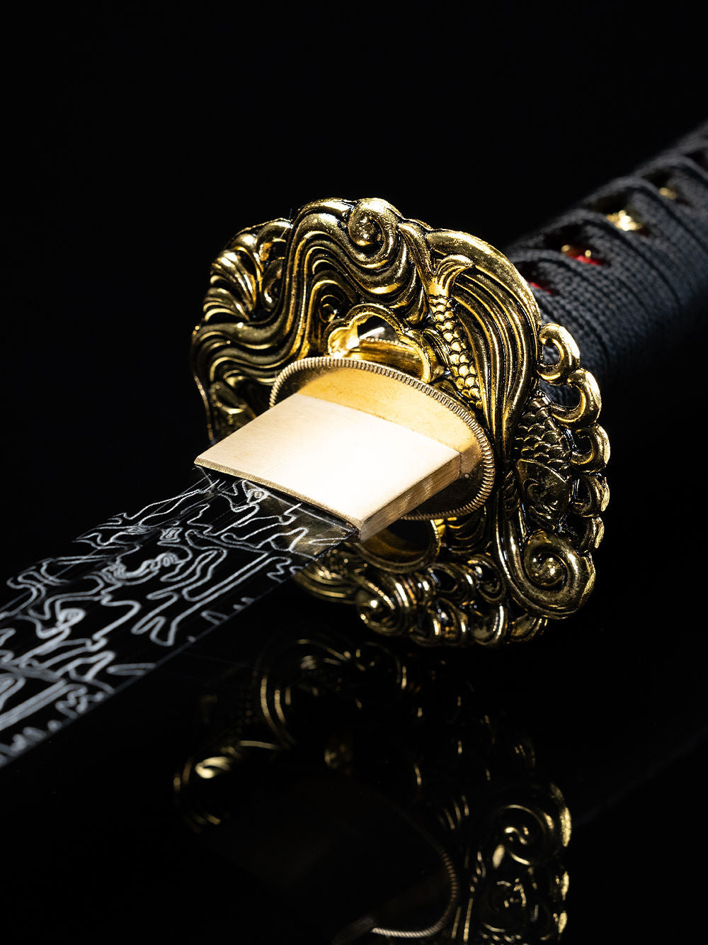 Fantasy Katana Sword Series: Kurayami Katana (1060 Carbon Steel) – Mini ...