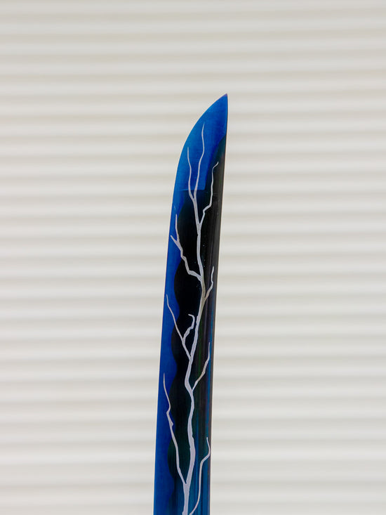 Fantasy Katana Sword Series: Blue Lightning Katana (1060 Carbon Steel ...