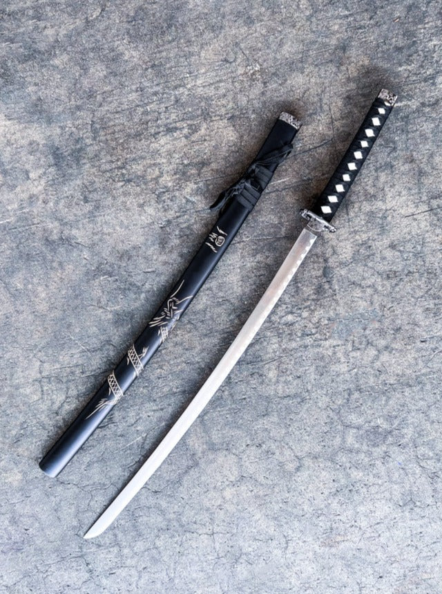 Black Dragon Katana Dull (METAL) – Mini Katana