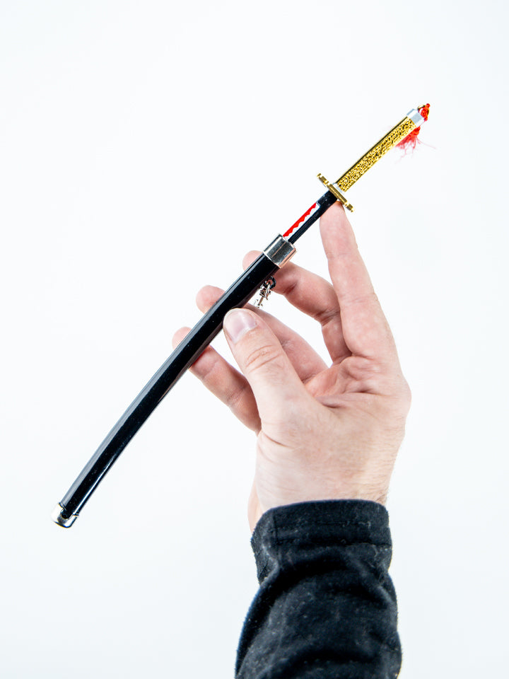 Yoriichi Keychain + Stand – Mini Katana