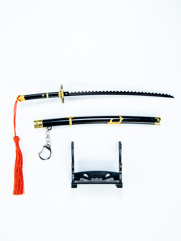 Yubashiri Keychain + Stand – Mini Katana
