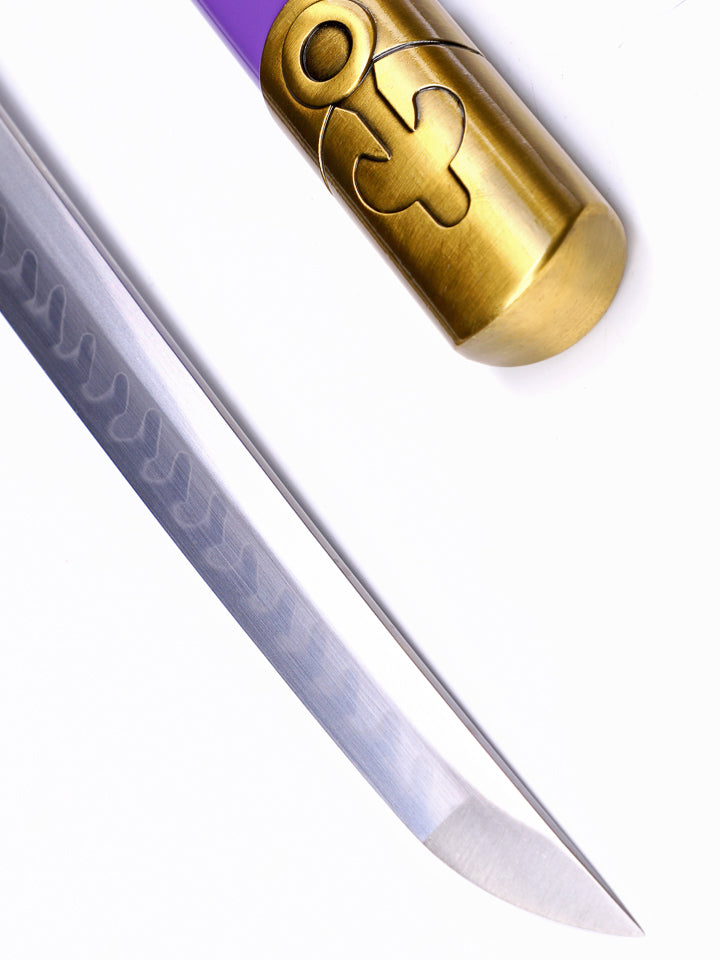 Battle-Ready Purple Enma Katana (1095 Carbon Steel) – Mini Katana