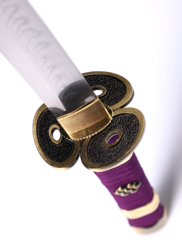 Battle-Ready Purple Enma Katana (1095 Carbon Steel) – Mini Katana