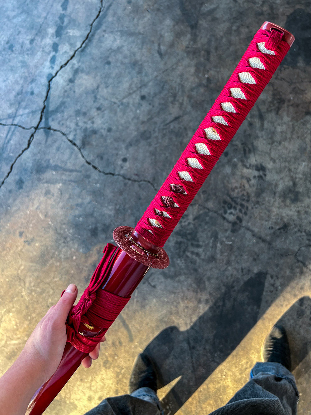 Scarlett Viper Katana (1045 Carbon Steel) – Mini Katana