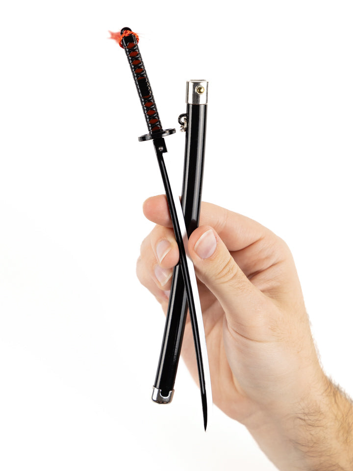 Mini Tanjiro Nichirin Katana Keychain + Stand – Mini Katana