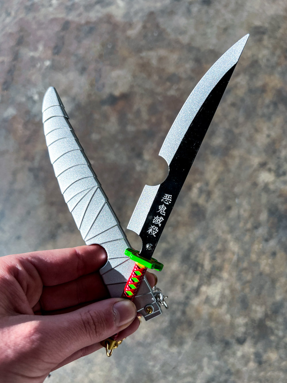 Tengen Cleaver Keychain + Stand – Mini Katana