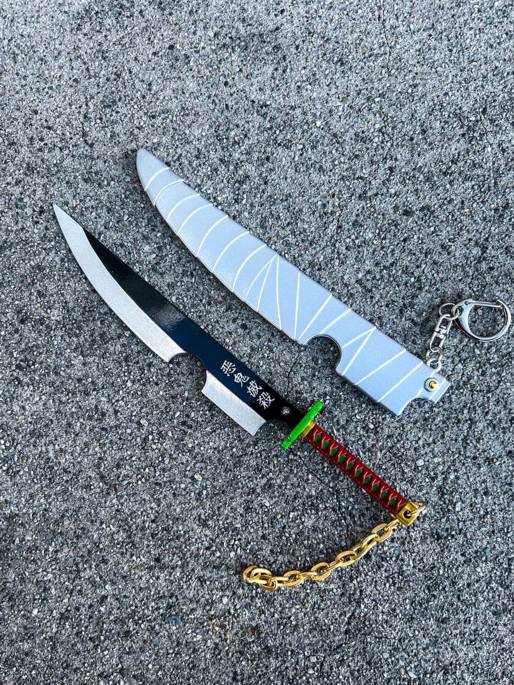 Tengen Cleaver Keychain + Stand – Mini Katana