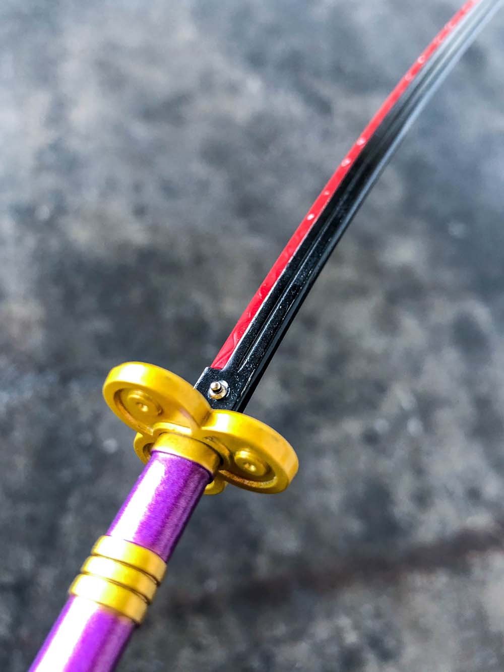 Mini Enma Katana Keychain + Stand (Purple) – Mini Katana