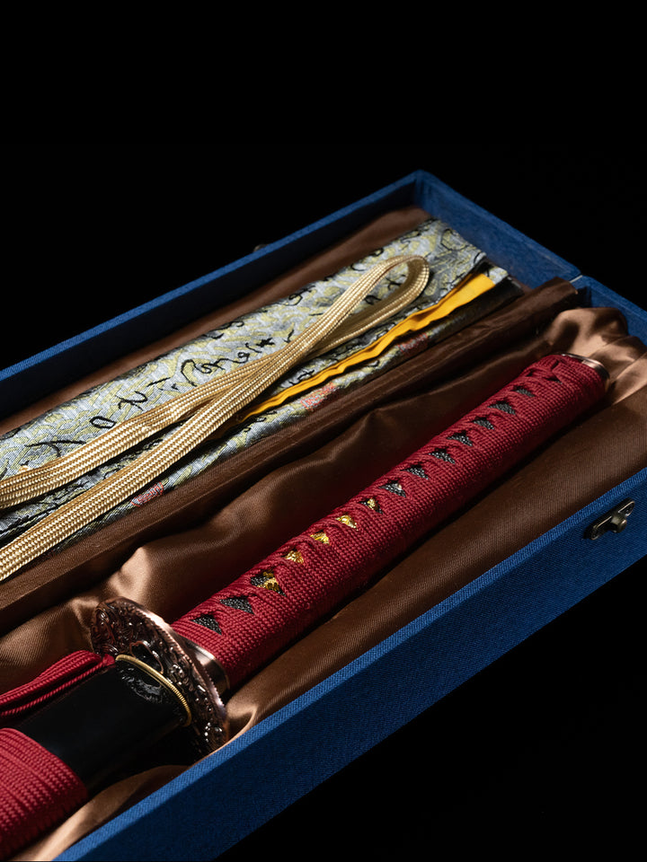 Fantasy Katana Sword Series: Red Mist Katana (1060 Carbon Steel) – Mini ...